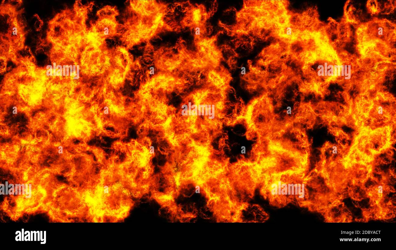 fire abstract flame background explosion, 3d render illustration Stock ...
