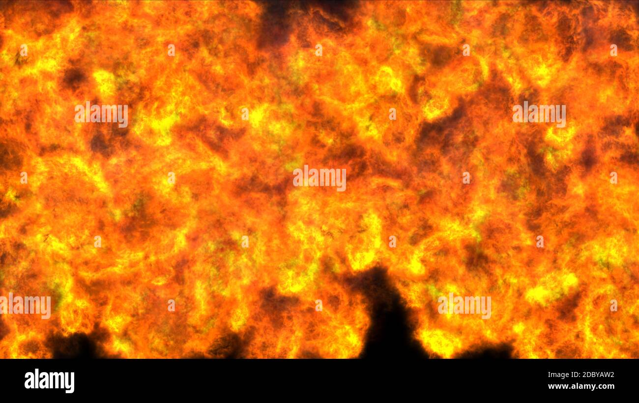 fire abstract flame background explosion, 3d render illustration Stock ...
