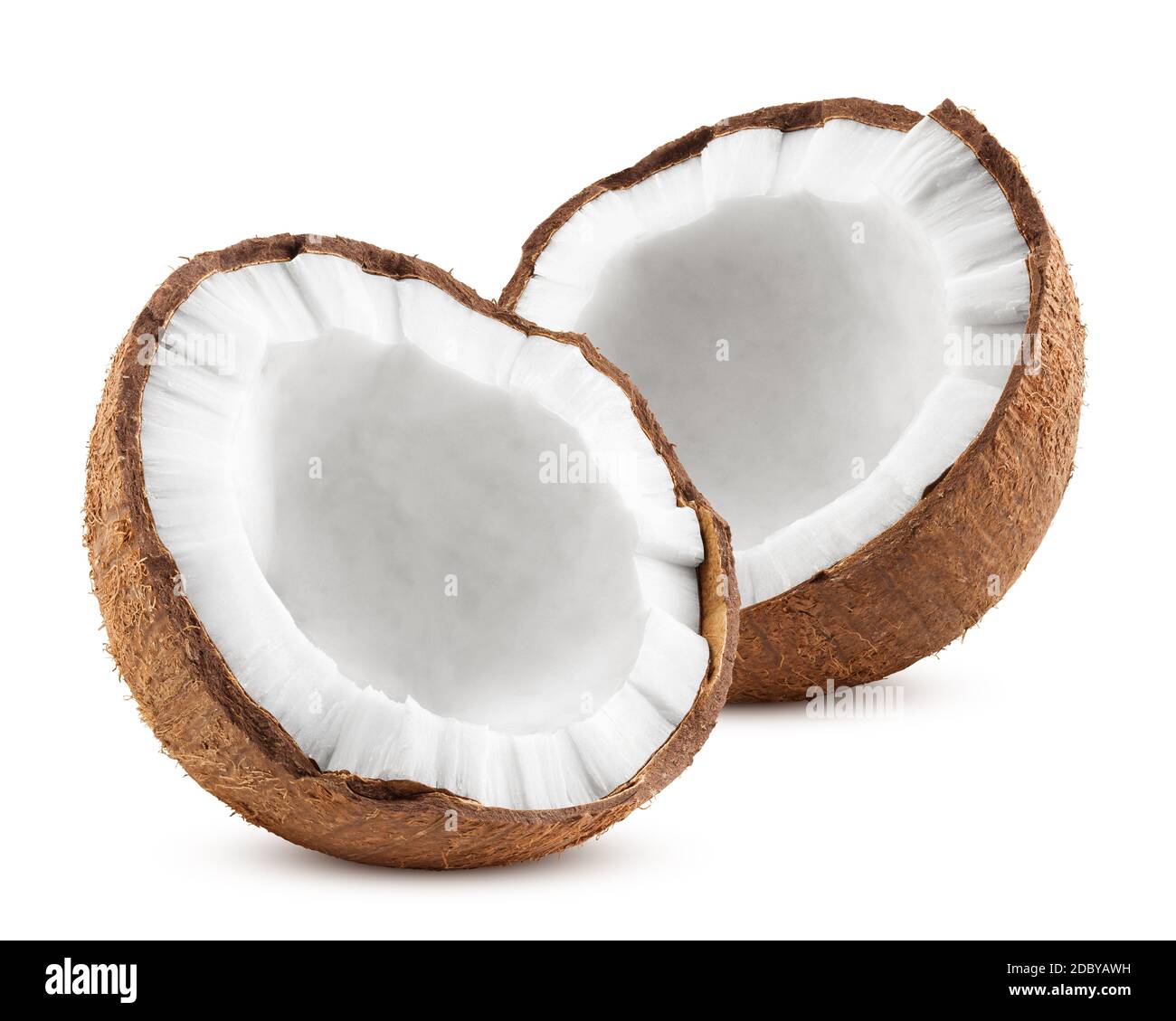 coconut, isolated on white background, full depth of field Stock Photo ...