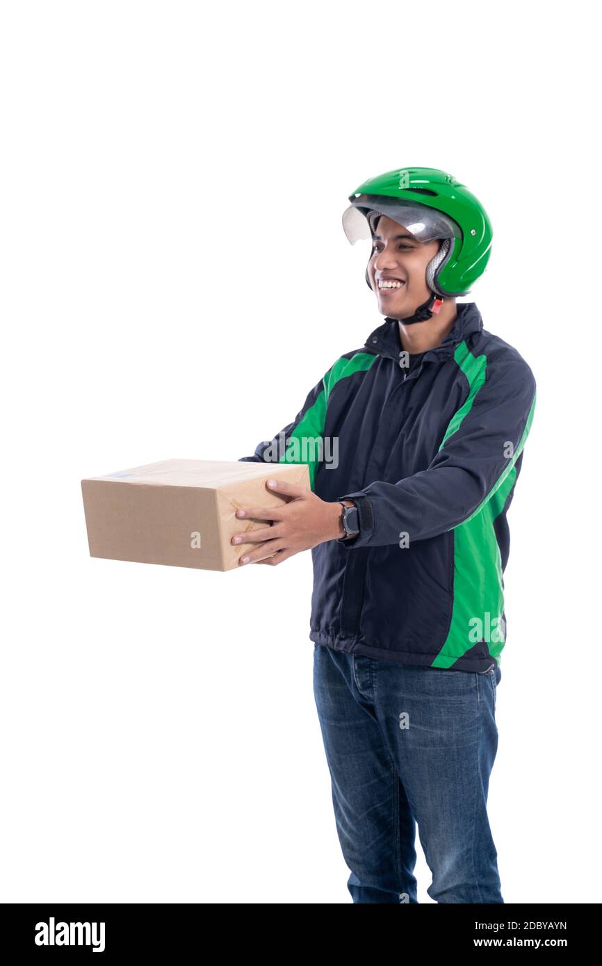 Delivering driver Cut Out Stock Images & Pictures - Alamy