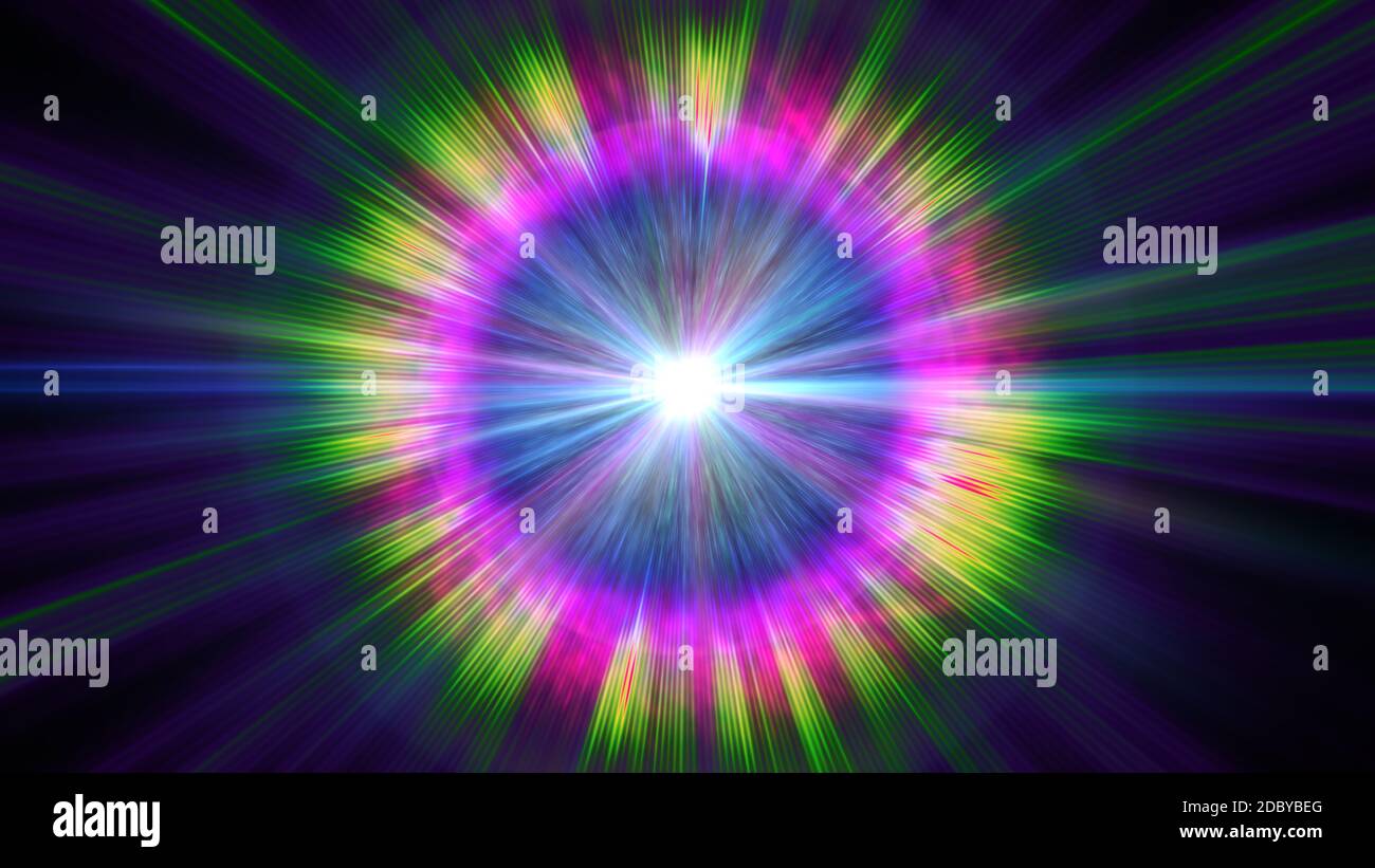 star ray light in space. render illustration Stock Photo - Alamy