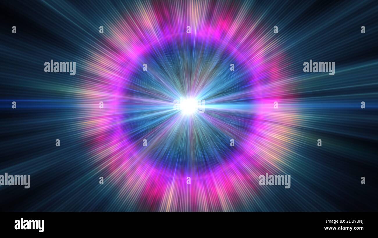star ray light in space. render illustration Stock Photo - Alamy