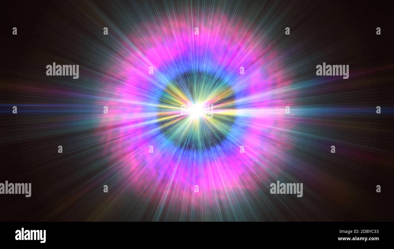 star ray light in space. render illustration Stock Photo - Alamy