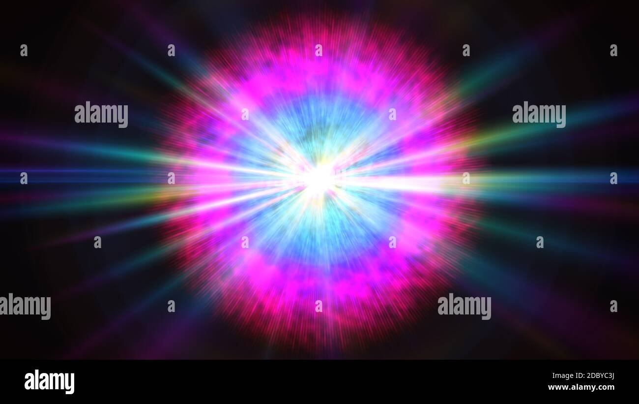 star ray light in space. render illustration Stock Photo - Alamy