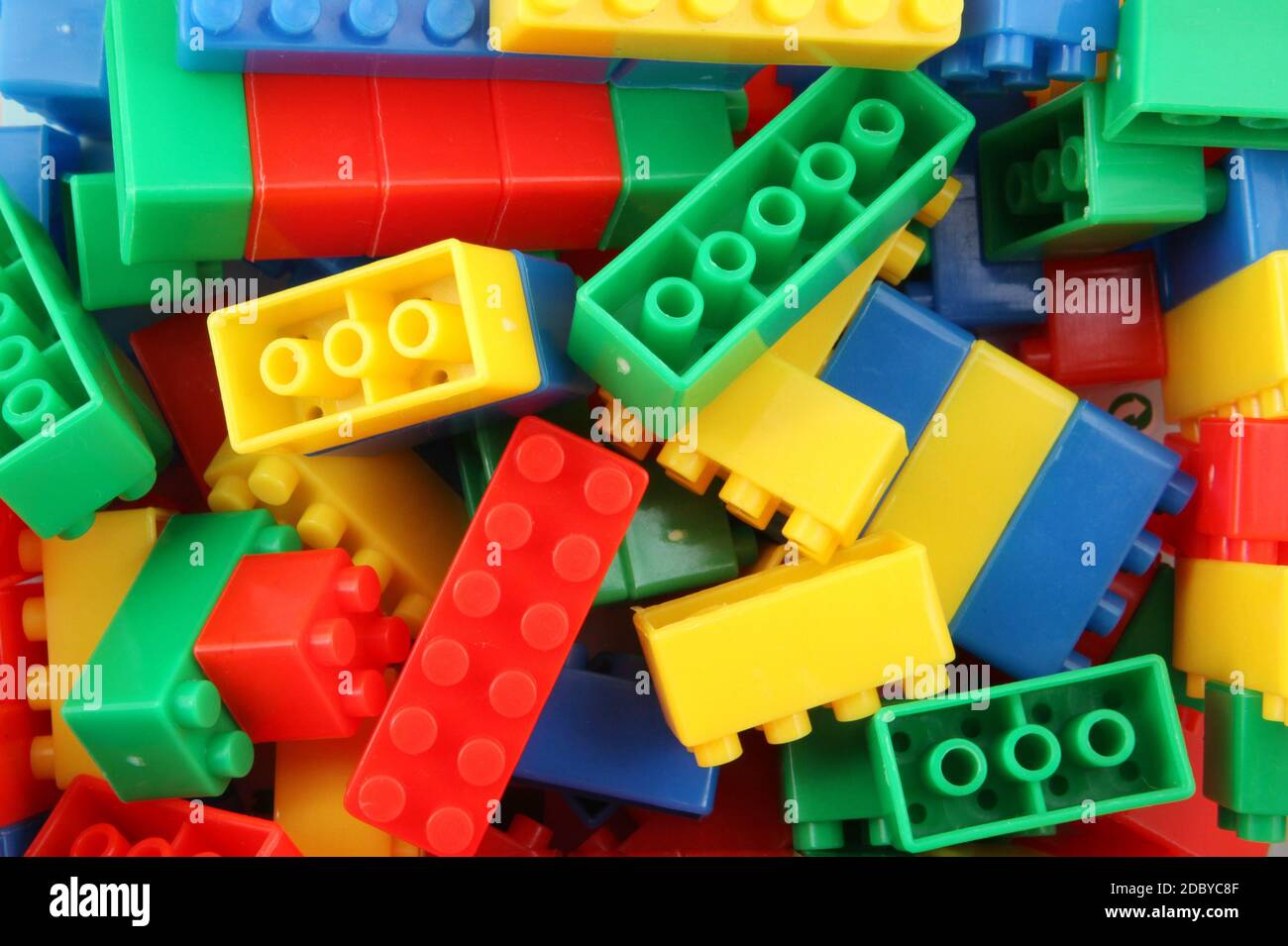 Photo Of Plastic Building Blocks Toy Stock Photo - Alamy