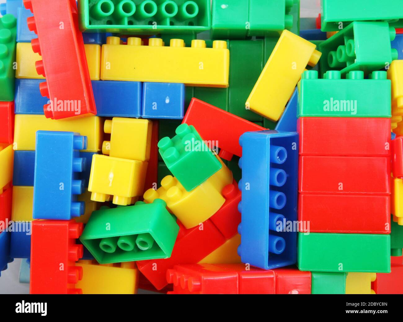 Photo Of Plastic Building Blocks Toy Stock Photo - Alamy