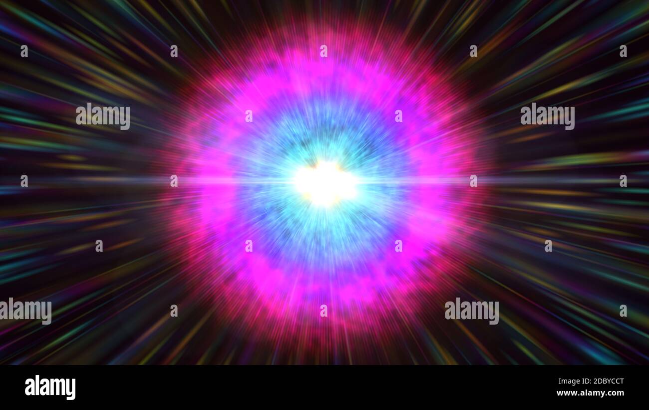 star ray light in space. render illustration Stock Photo - Alamy