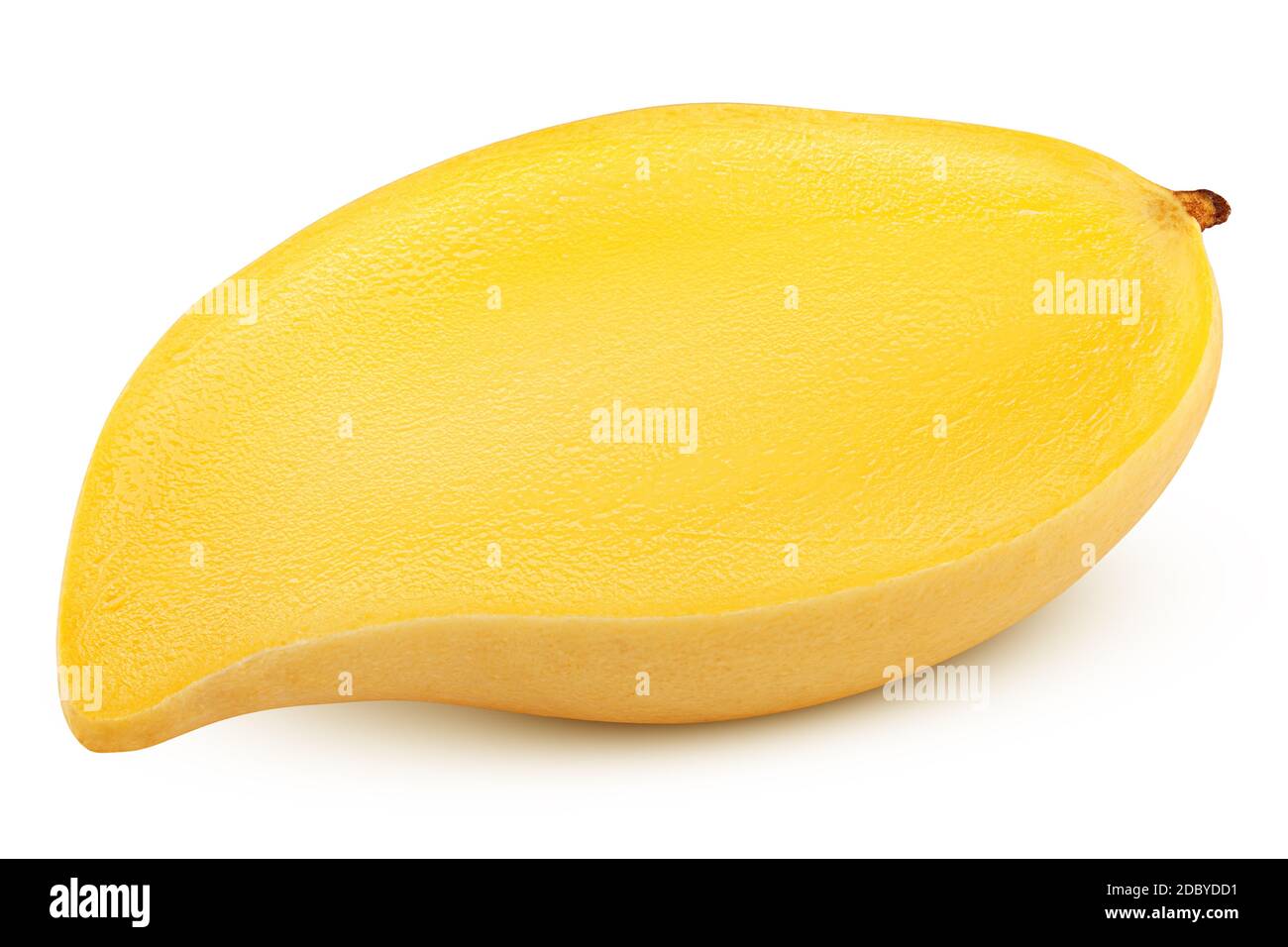 yellow mango isolated on white background, clipping path, full depth of ...