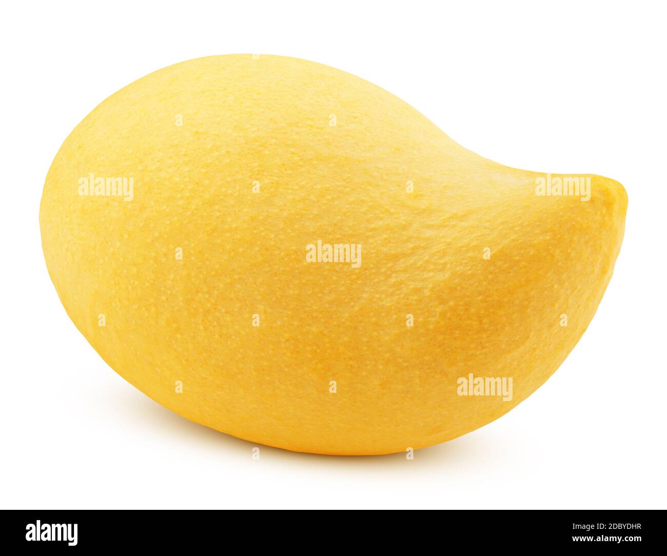 yellow mango isolated on white background, clipping path, full depth of ...