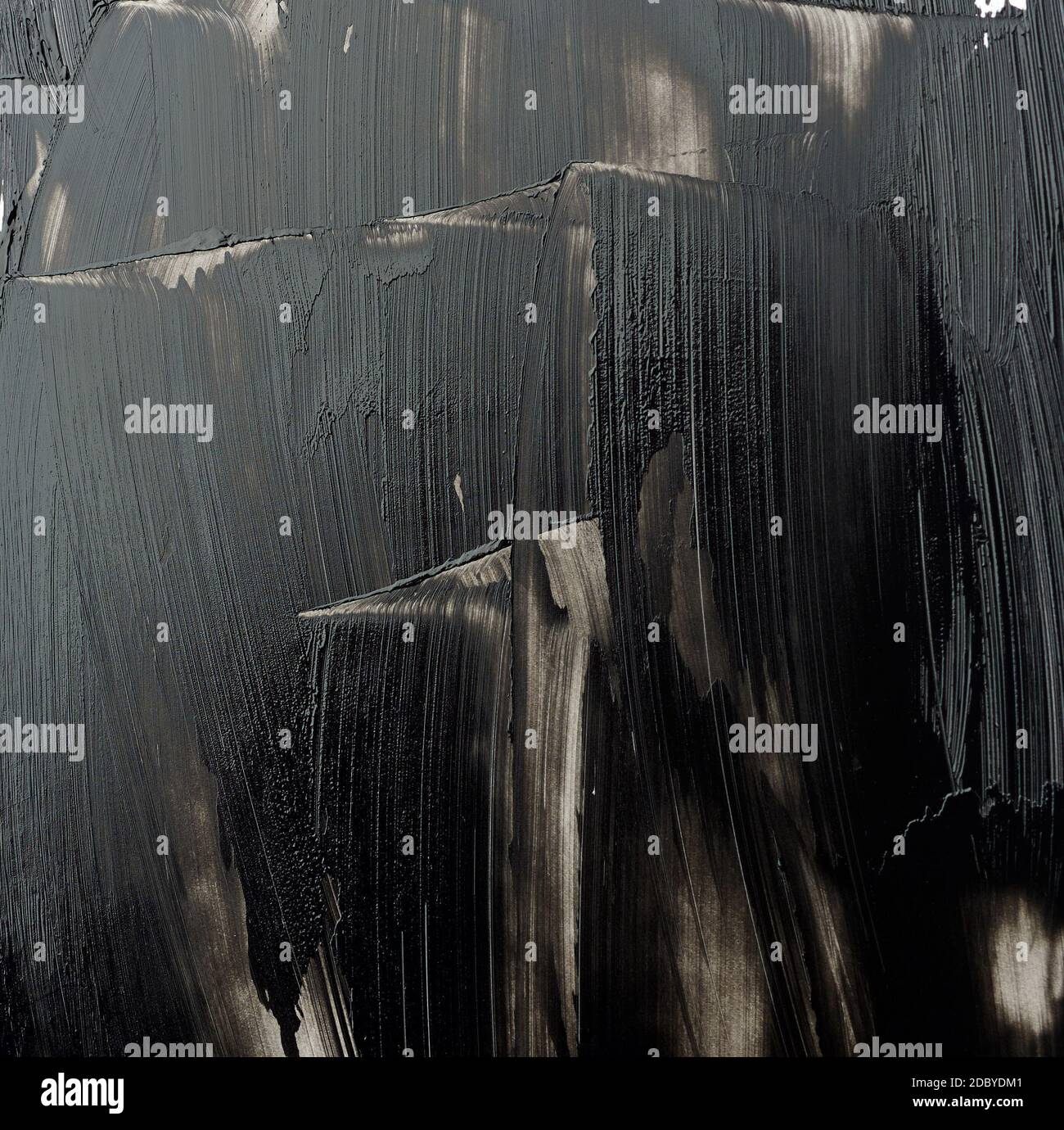 swatch of black smudged acrylic paint, close up, full frame Stock Photo ...