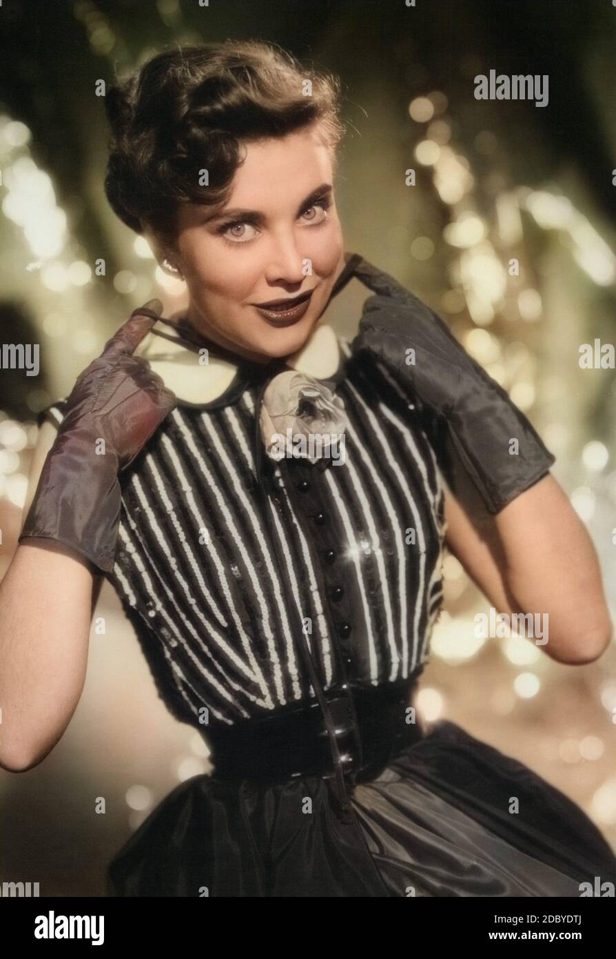 Rita Paul, deutsche Sängerin, Schauspielerin und Kabarettistin, Deutschland um 1953. German ...