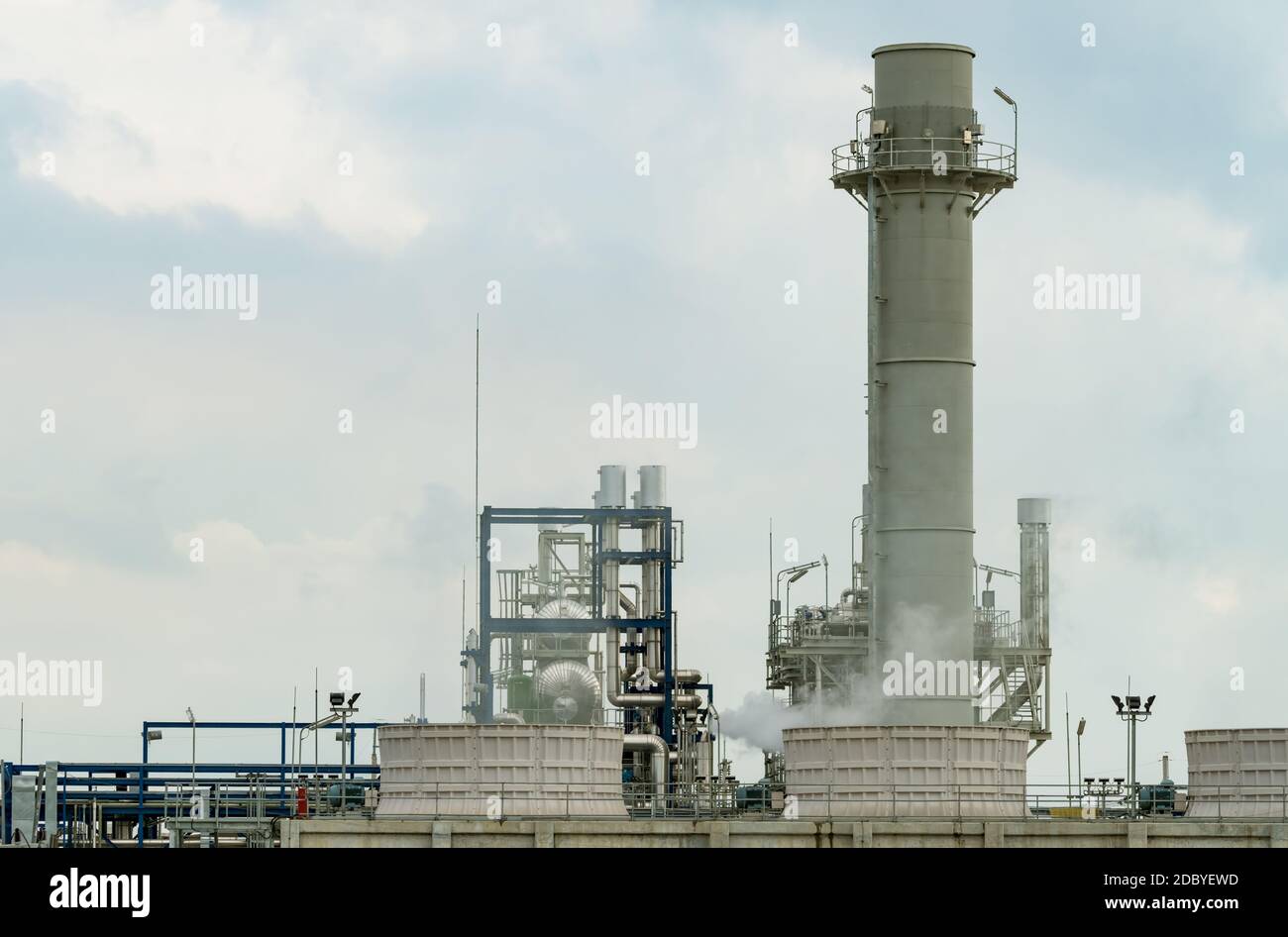 Gas turbine electrical power plant. Energy for support factory in ...