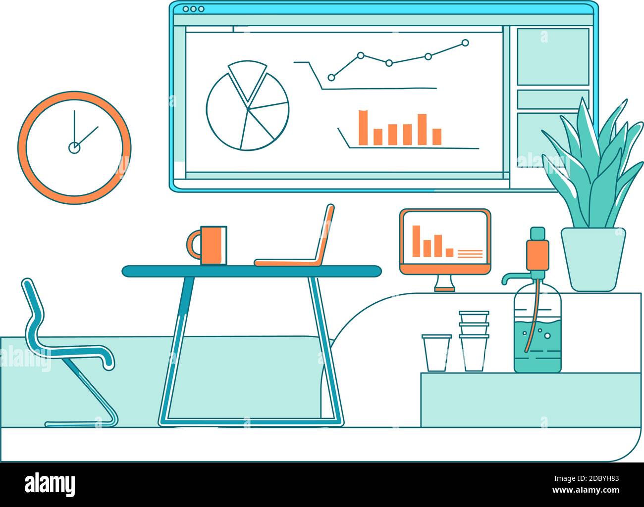 Conference room flat color vector scene Stock Vector Image & Art - Alamy