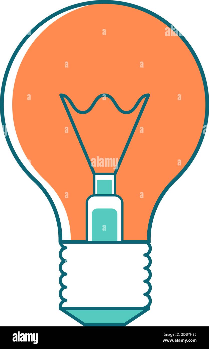 Innovation outline flat color Cut Out Stock Images & Pictures - Alamy