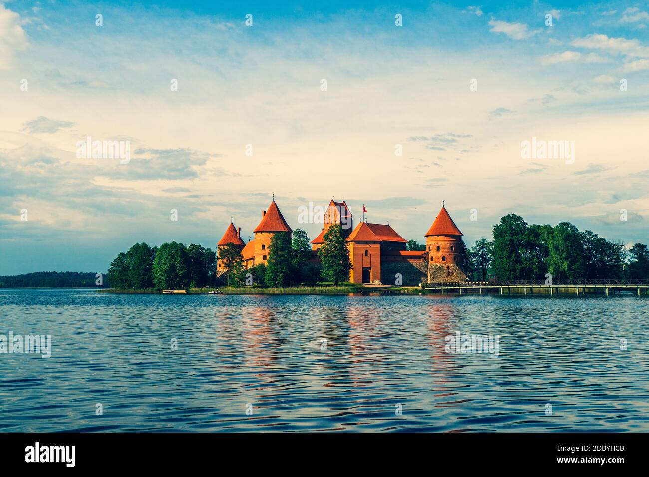 Trakai Island Castle in Lake Galve, Most Popular Tourist Destination in ...