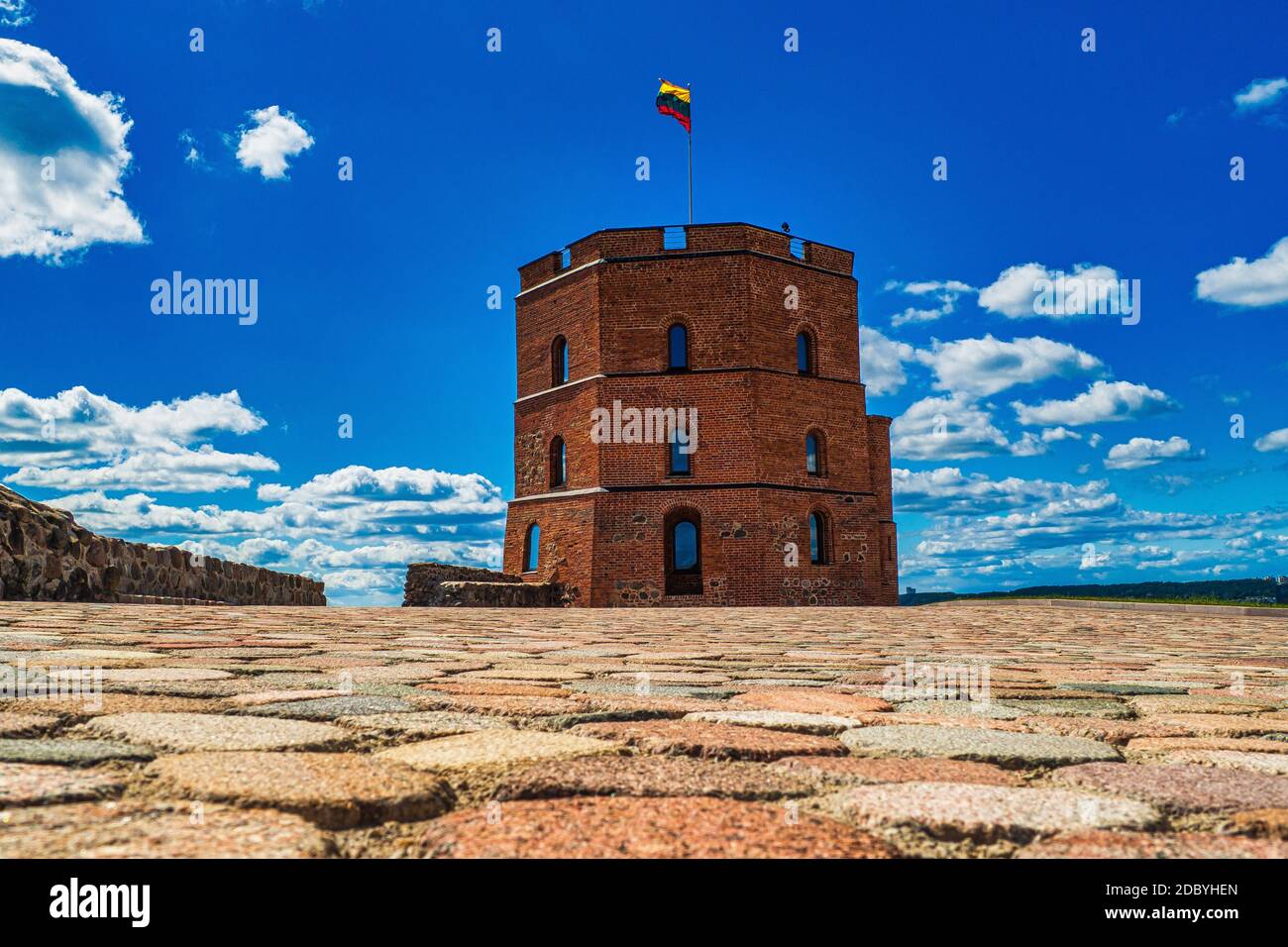 Gediminas Castle Tower View. Historic Symbol Of The City Of Vilnius ...