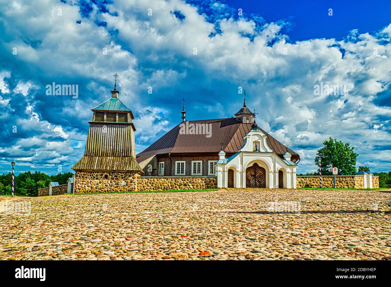 Village Chapel Old Stone Square View. The Open-Air Folk Museum Stock ...