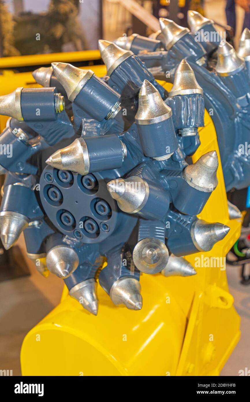 Underground Earth Rotary Digging Machine With Teeths Stock Photo - Alamy