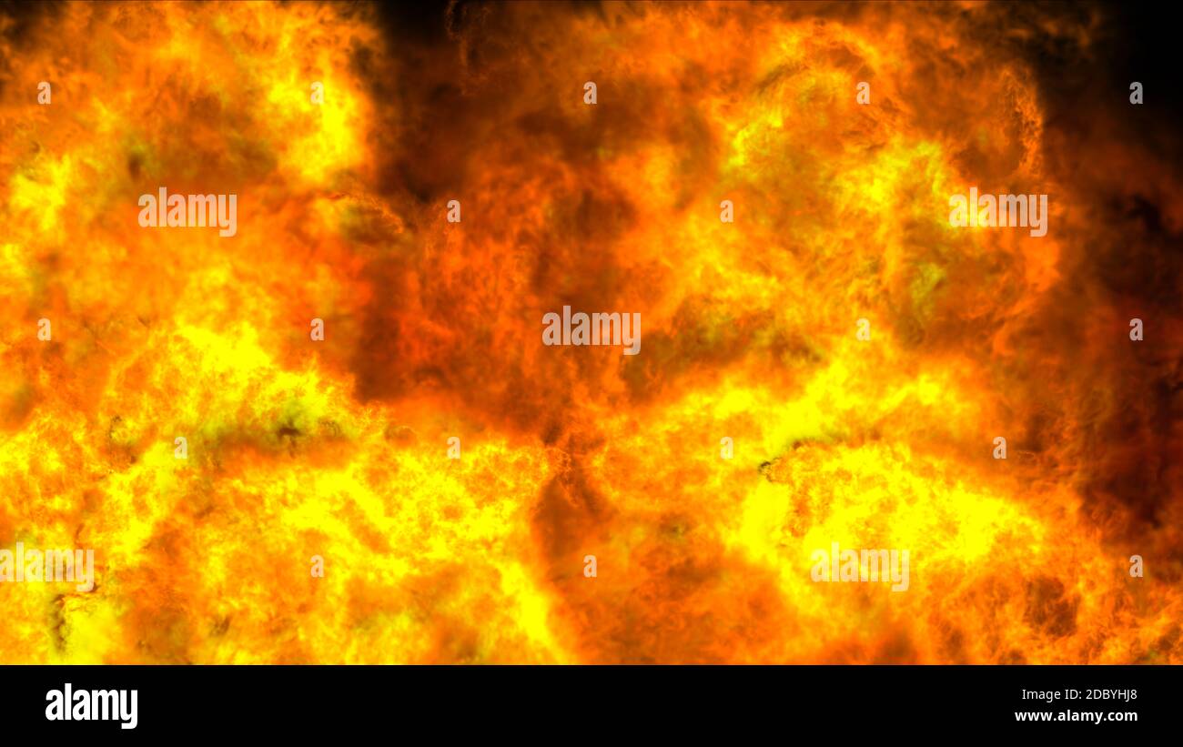 fire flame explosion background abstract illustration render Stock ...