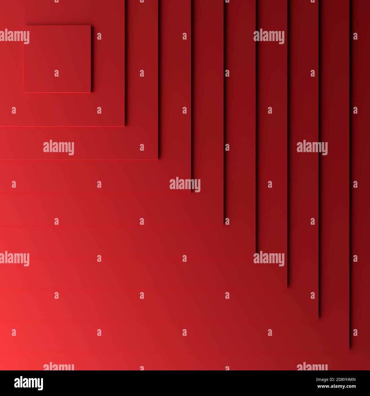 Red modern background with three dimensional steps, 3d rendering Stock ...