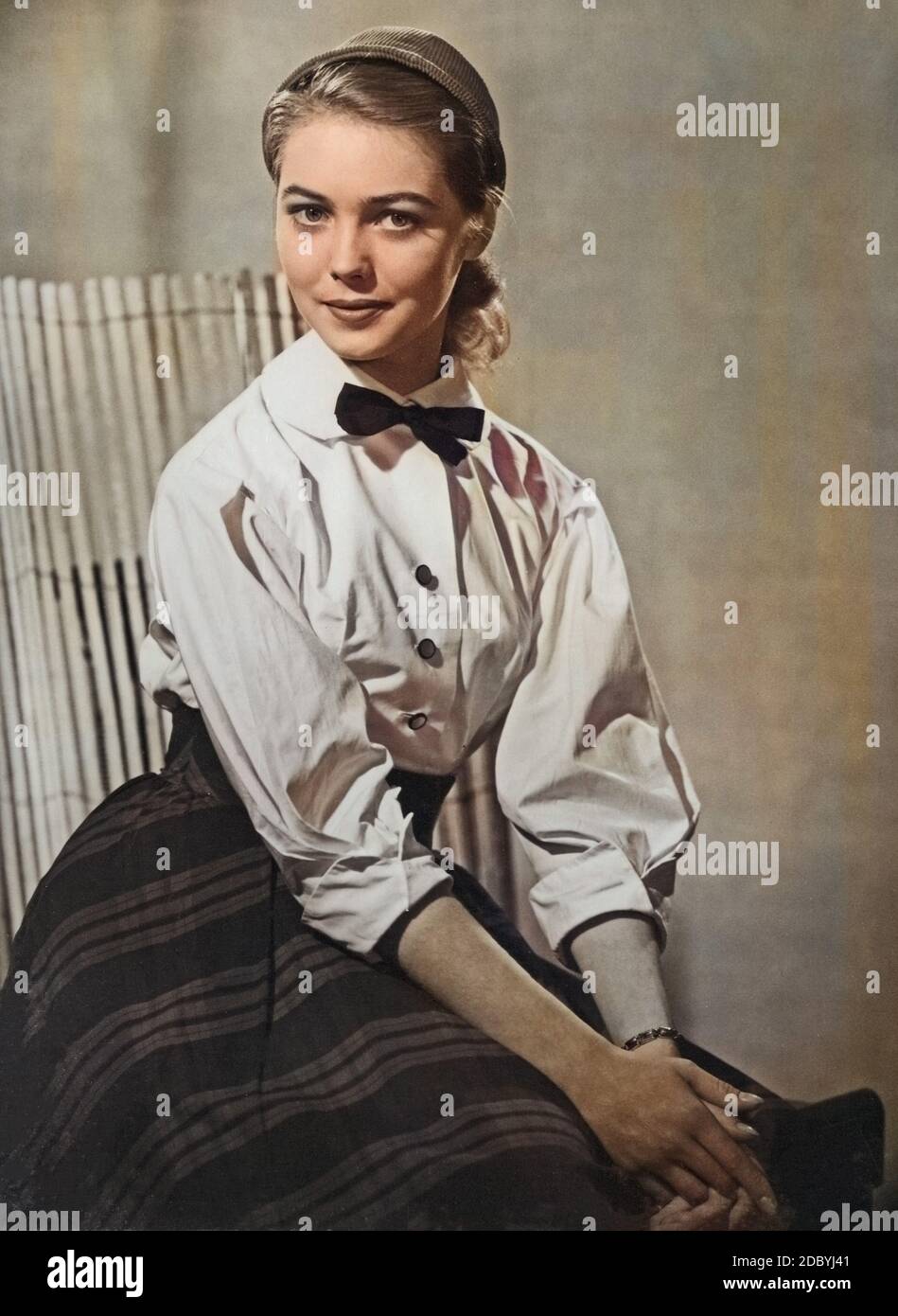 Ingeborg Schöner, deutsche Schauspielerin, Deutschland um 1955. German ...