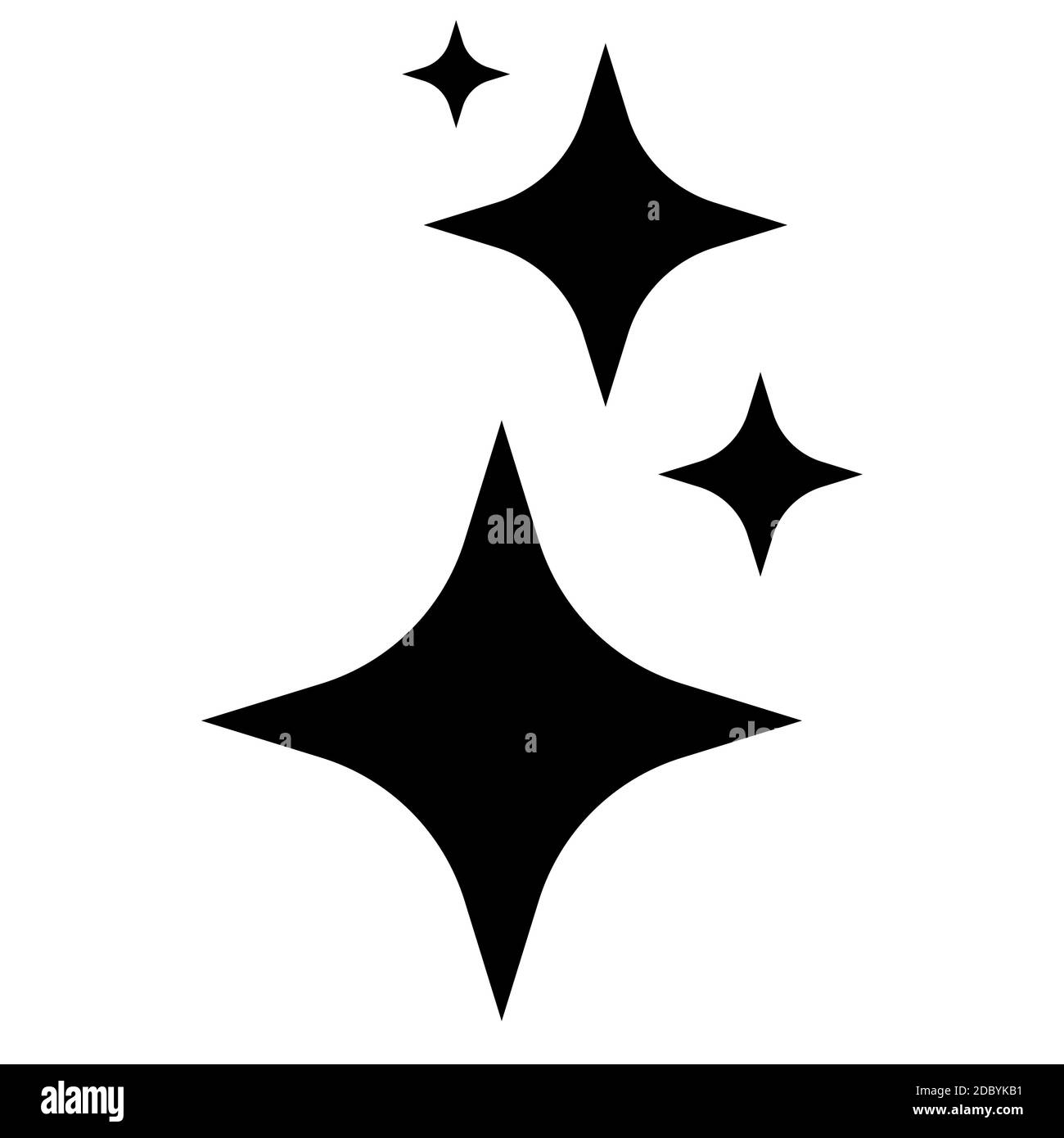 Icon black smbol Shine. Vector illustration. EPS 10 Stock Vector Image ...