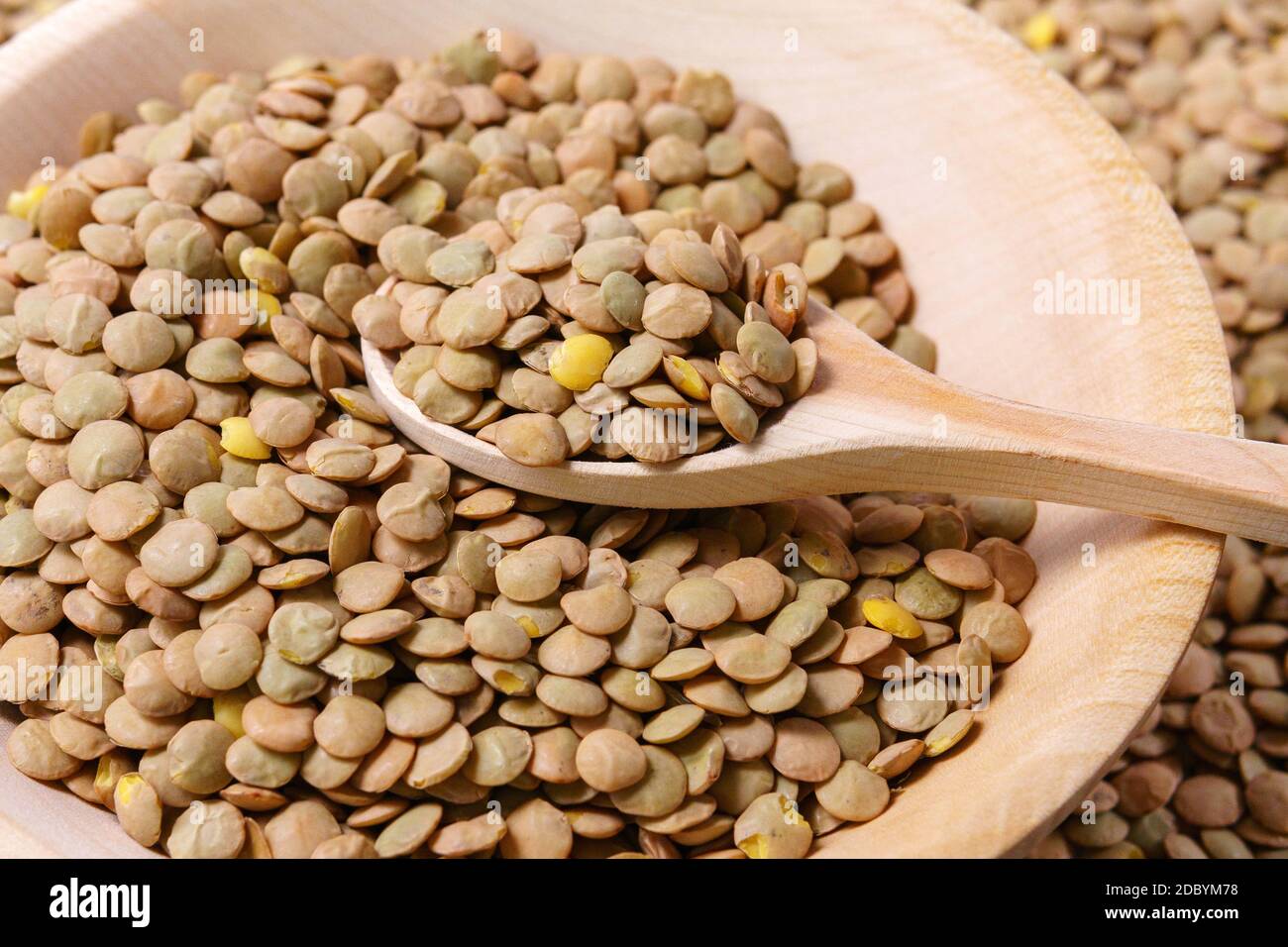 green, lentils culinaris top view. Selective focus Stock Photo - Alamy