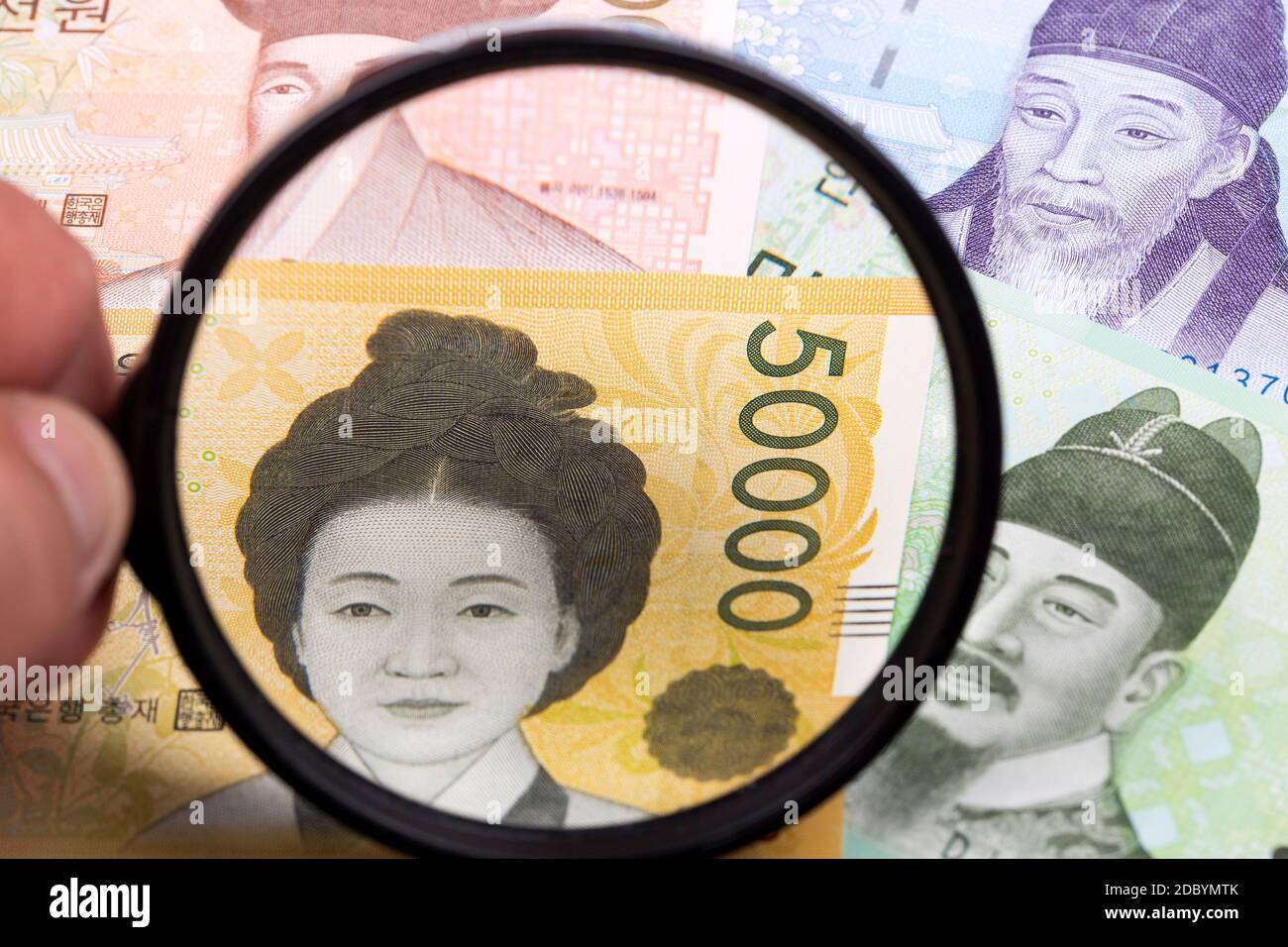 Korean money hi-res stock photography and images - Alamy