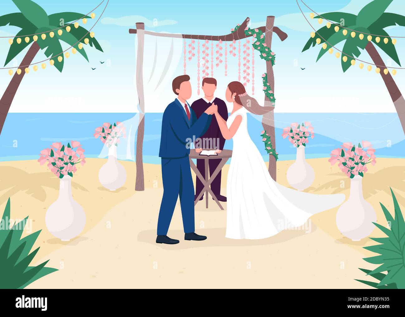 Wedding venue cartoon hi-res stock photography and images - Alamy