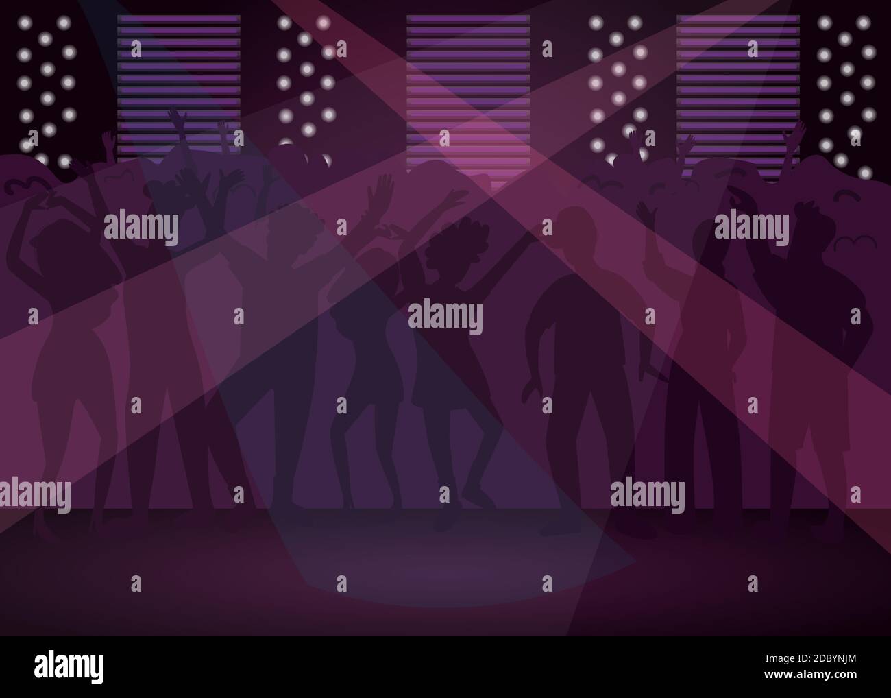 Nightclub flat color vector illustration Stock Vector Image & Art - Alamy