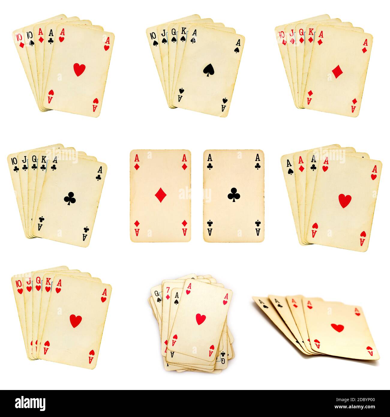 Various playing cards Cut Out Stock Images & Pictures - Alamy