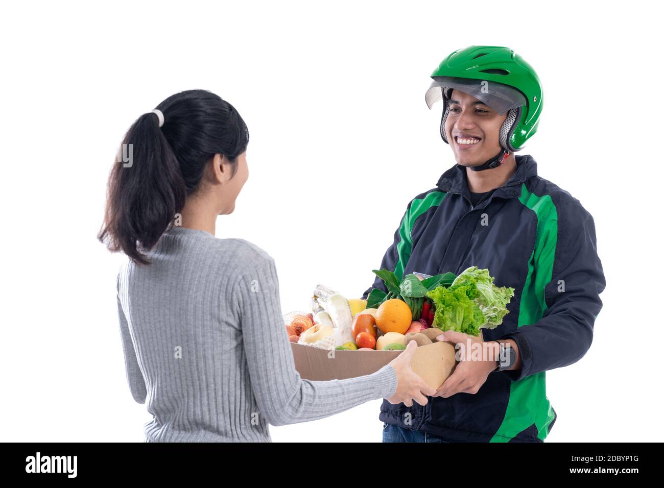 Female supermarket woman uniform Cut Out Stock Images & Pictures - Alamy