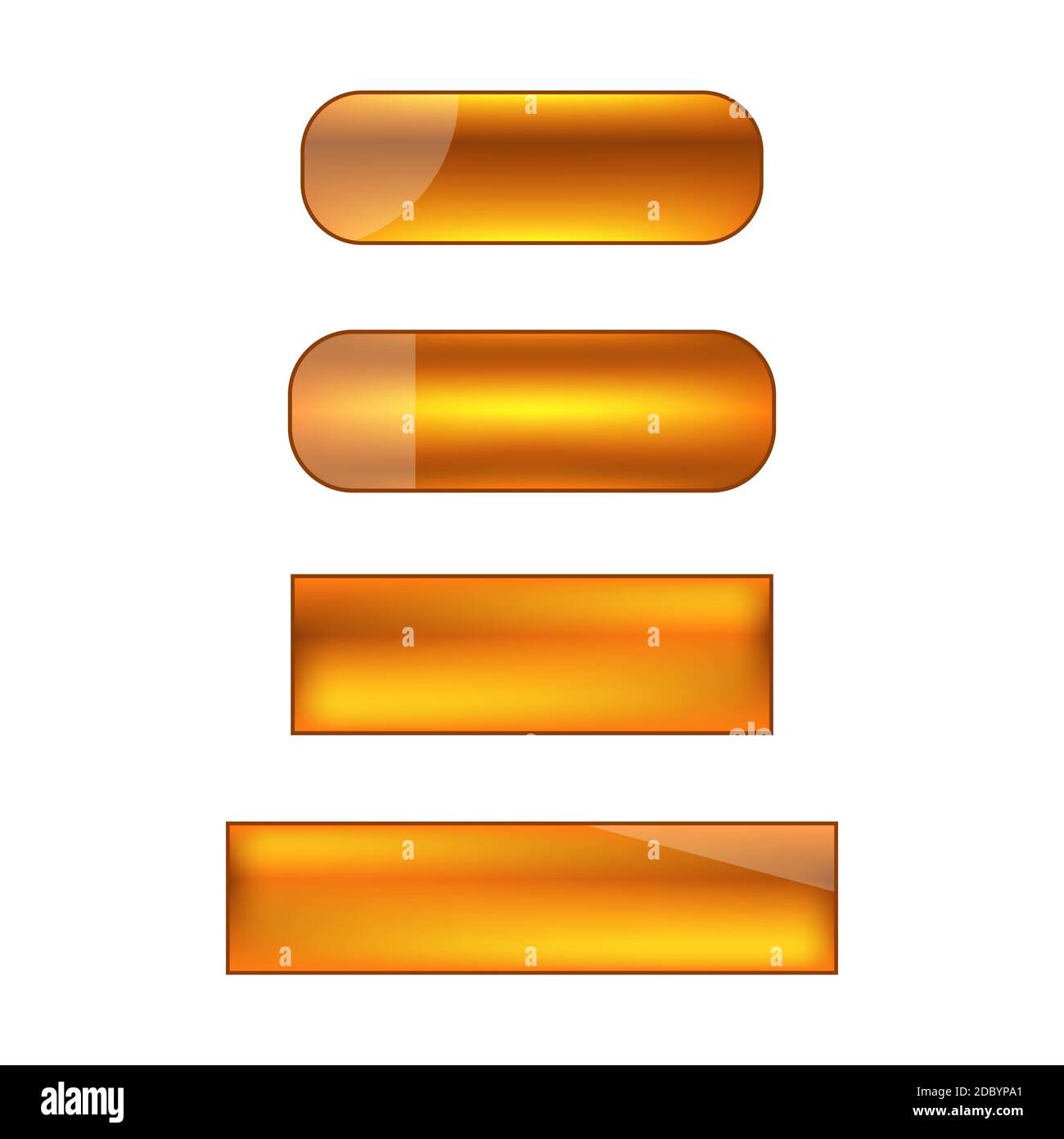 web buttons set - orange Stock Photo - Alamy