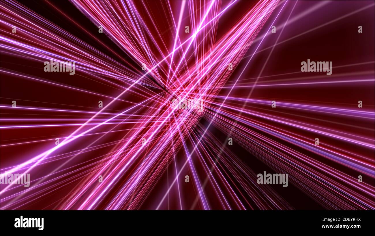 3d lines neon background abstract, render illustration Stock Photo - Alamy