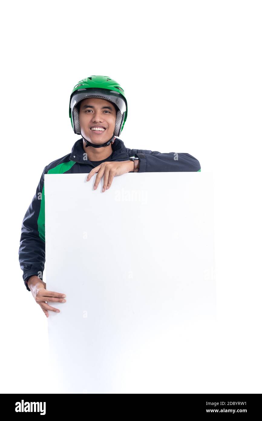 Portrait uber rider helmet Cut Out Stock Images & Pictures - Alamy