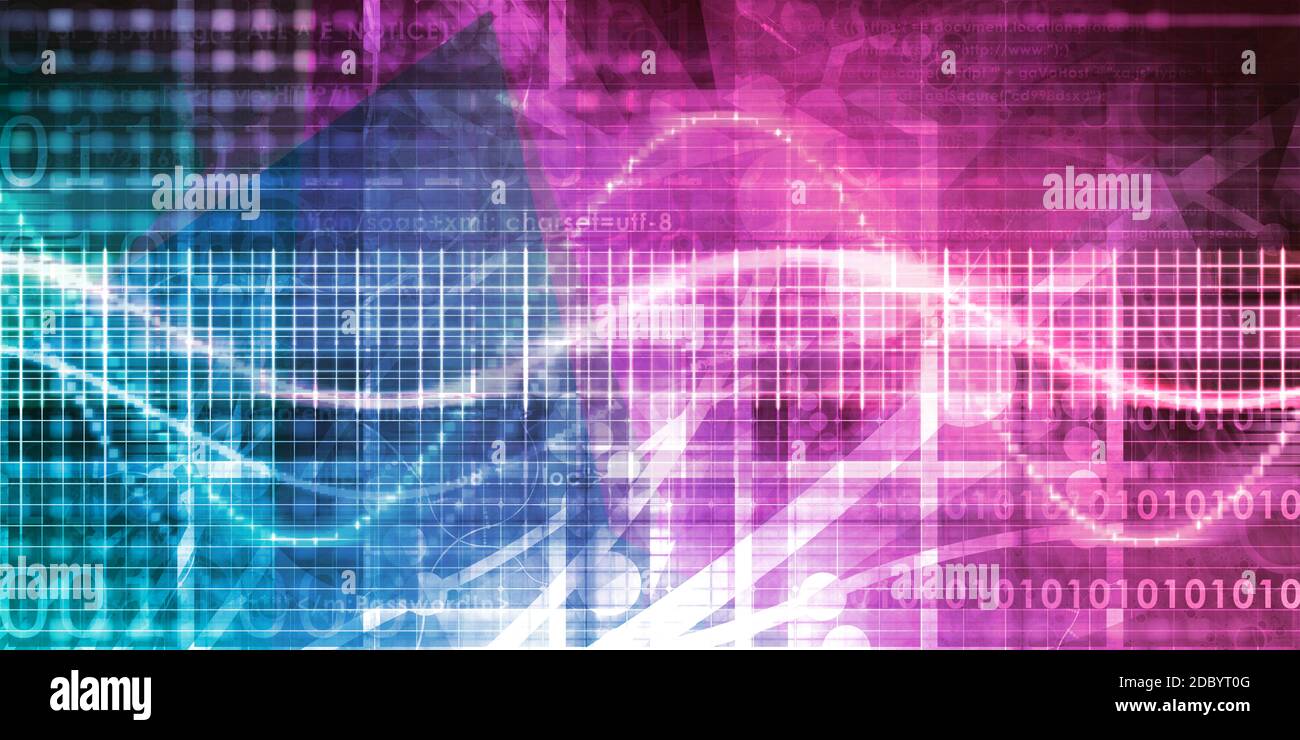 Science Technology Data As A Abstract Art Stock Photo - Alamy