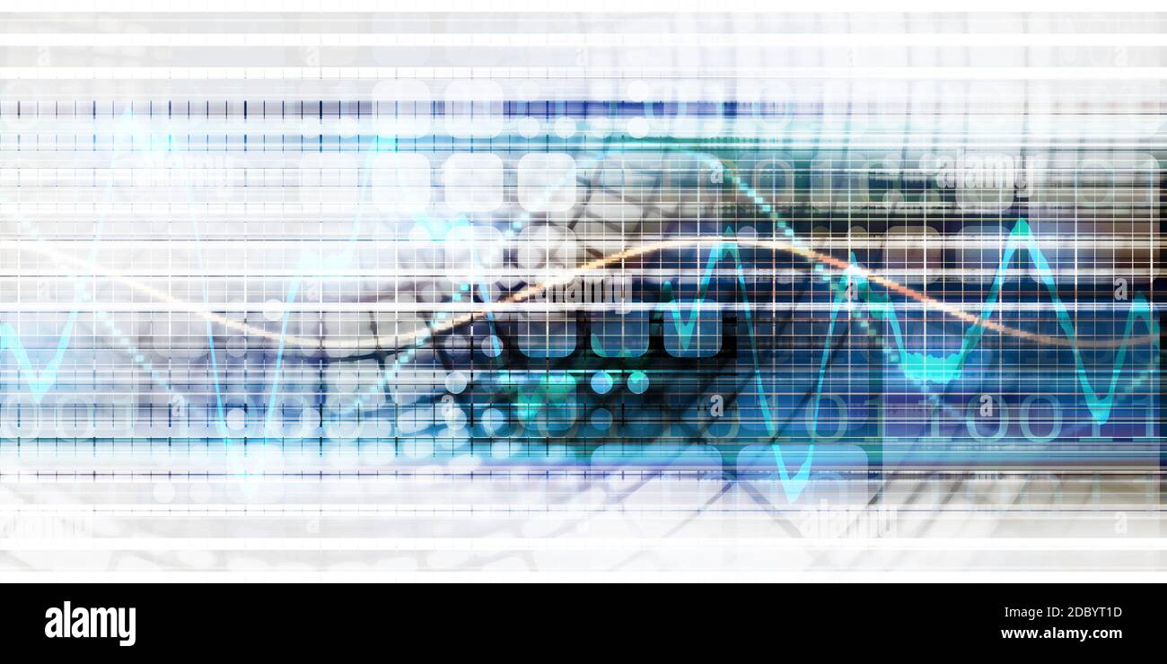 Science Technology Data As A Abstract Art Stock Photo - Alamy