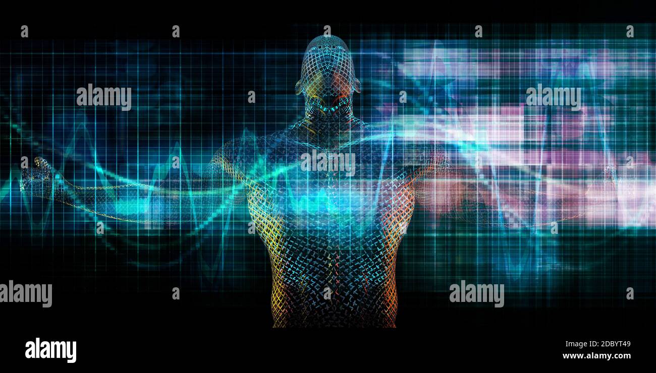 Digital Network Technology as a Abstract Concept Art Stock Photo - Alamy