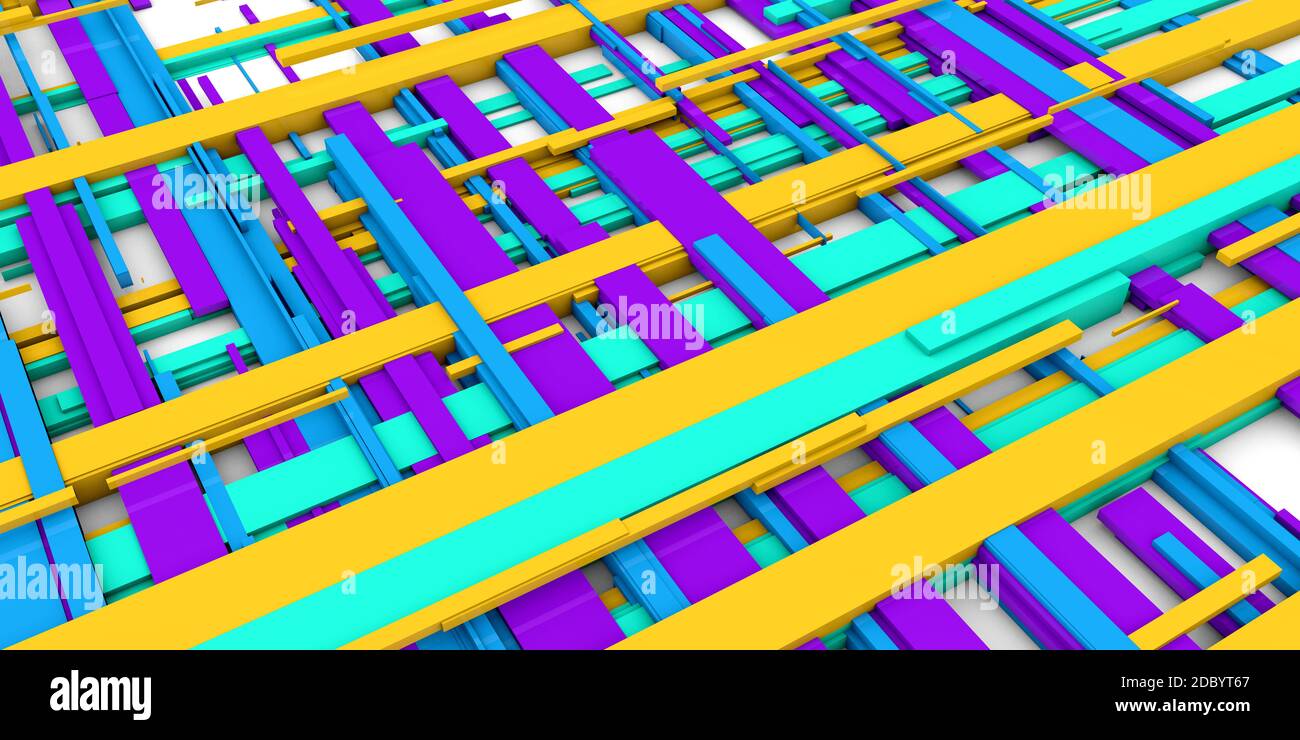 Advanced Manufacturing Technology Background in Blue Yellow and Purple ...