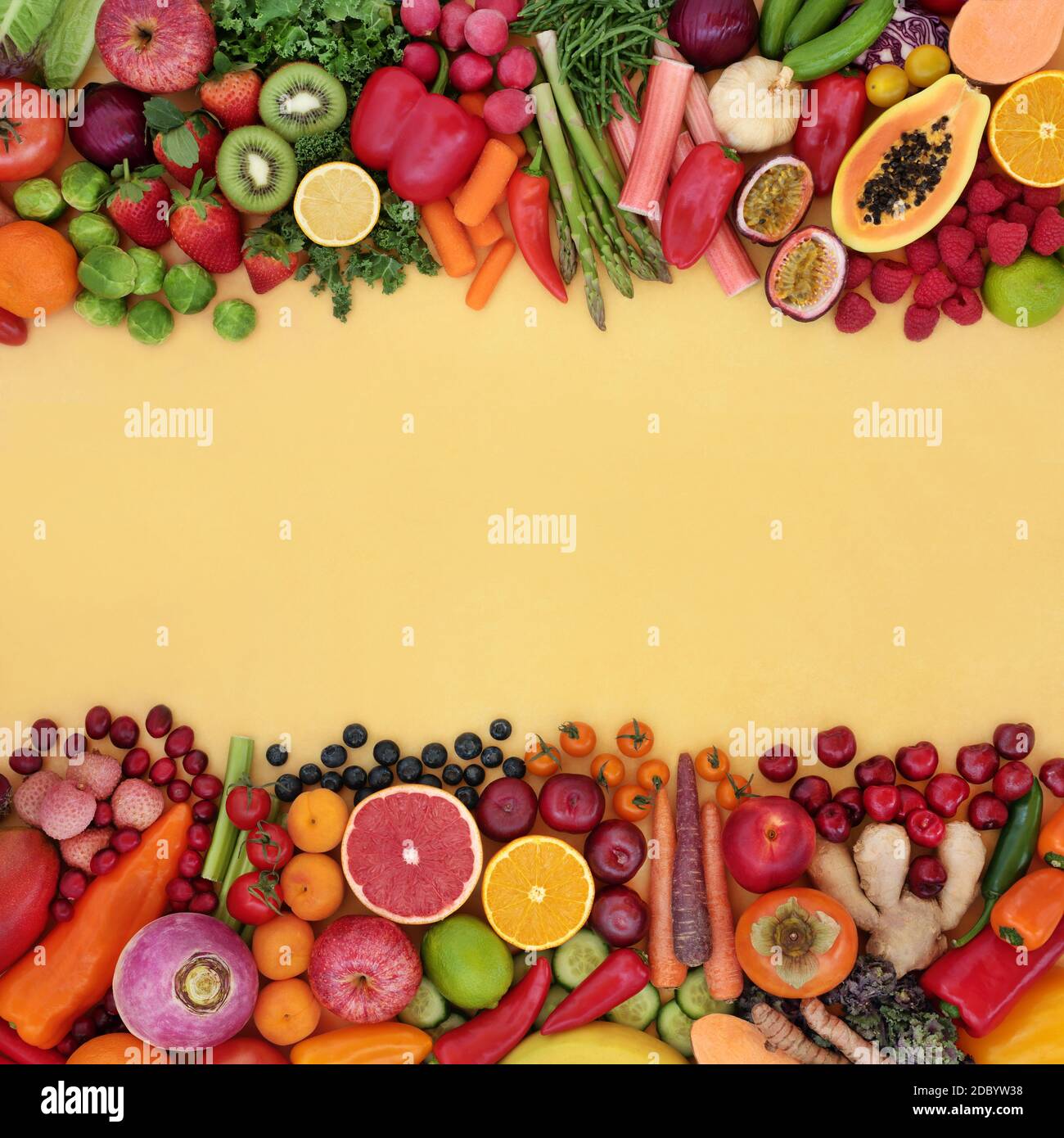 Antioxidant health food to fight free radicals with fruit & vegetable ...