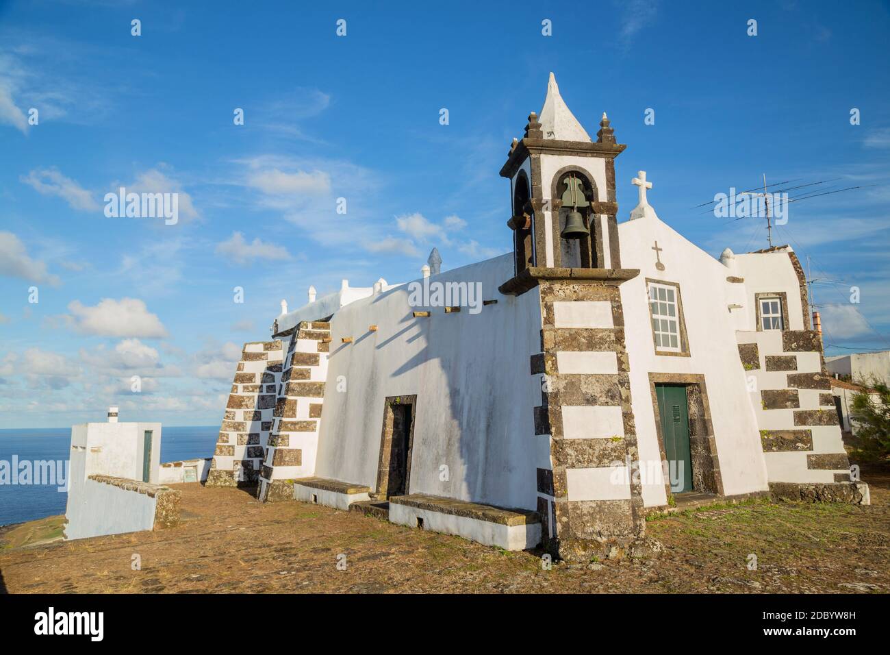 Church near the ocean in Pico island. Azores, Portugal Stock Photo - Alamy
