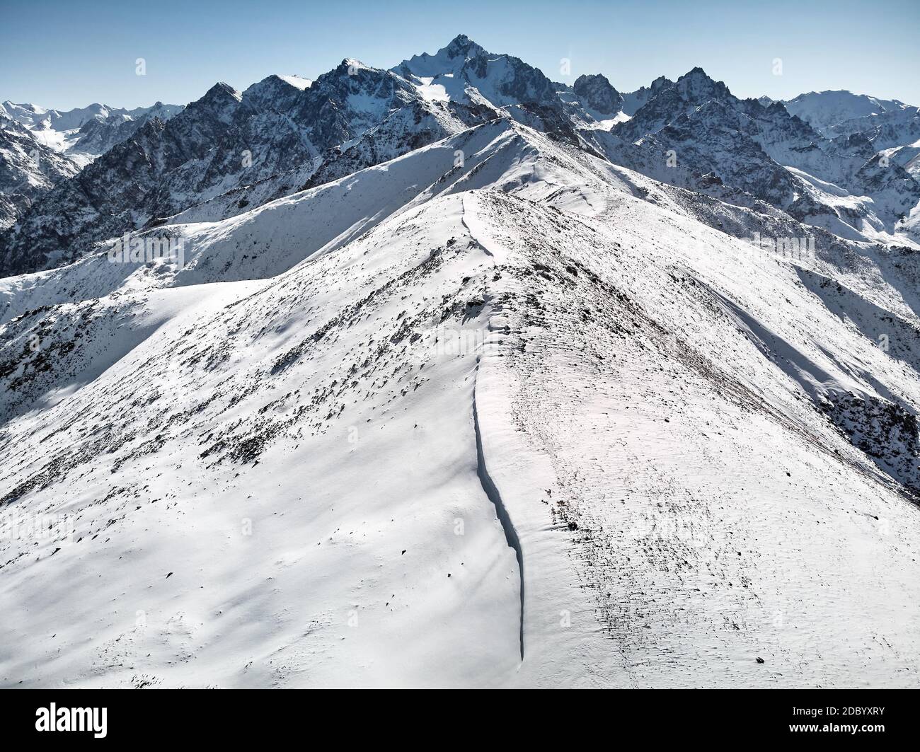 Mountain landscape winter season snow hi-res stock photography and ...