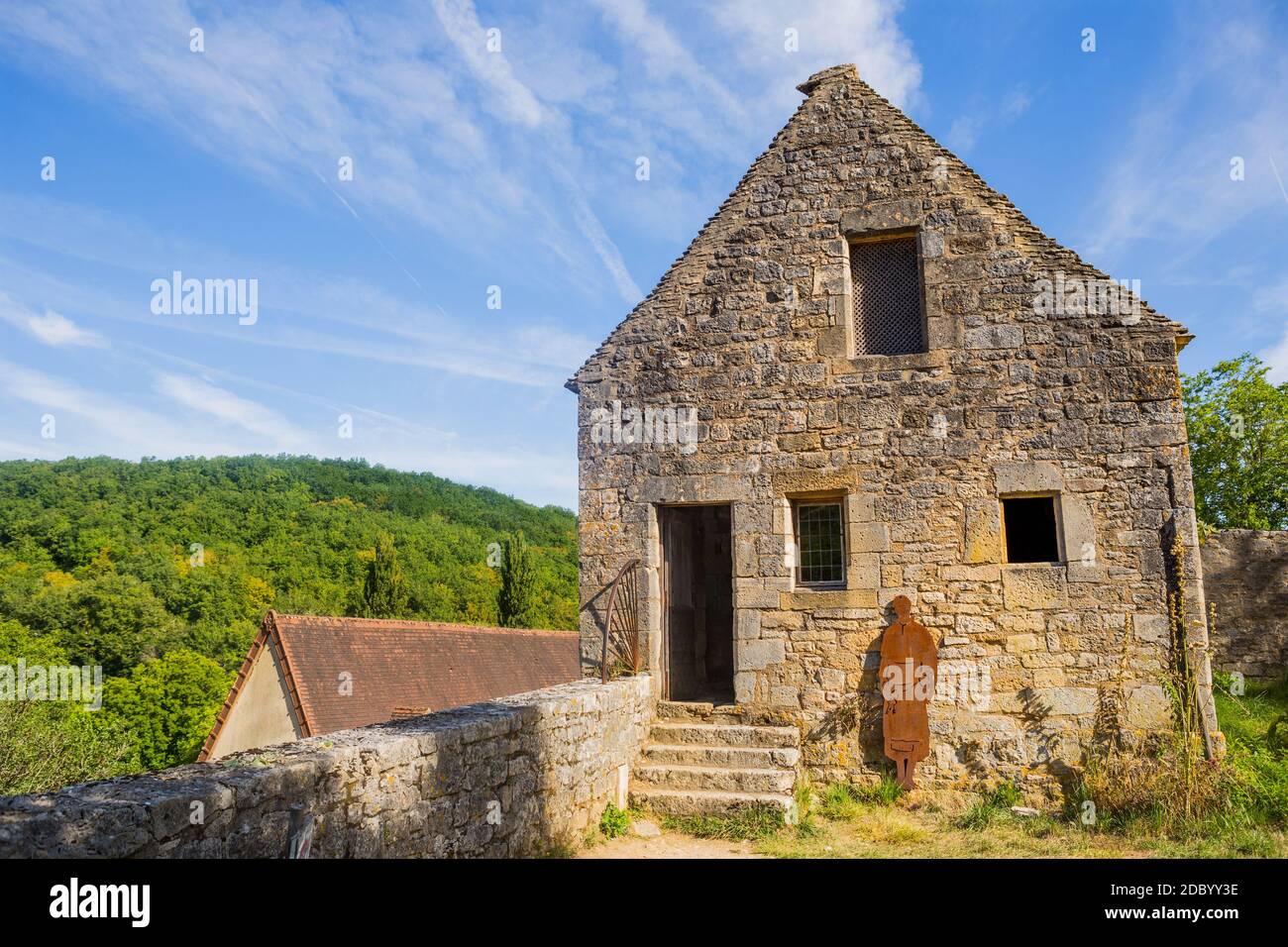 Saint Amand de Coly; Dordogne; France - August 13; 2019: Perigord Noir ...