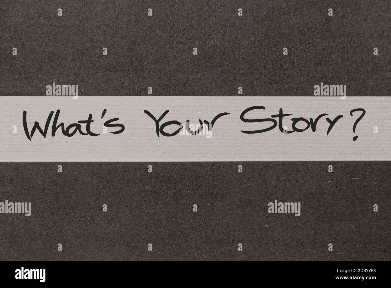 White and Grey coloured paper background with Whats Your Story ...