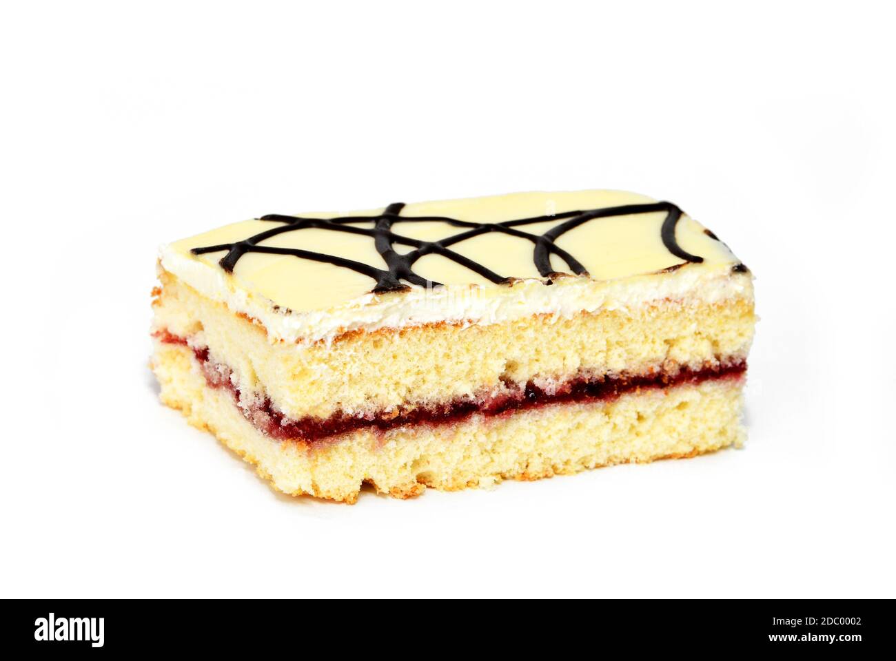 Cake viennese slice Cut Out Stock Images & Pictures - Alamy