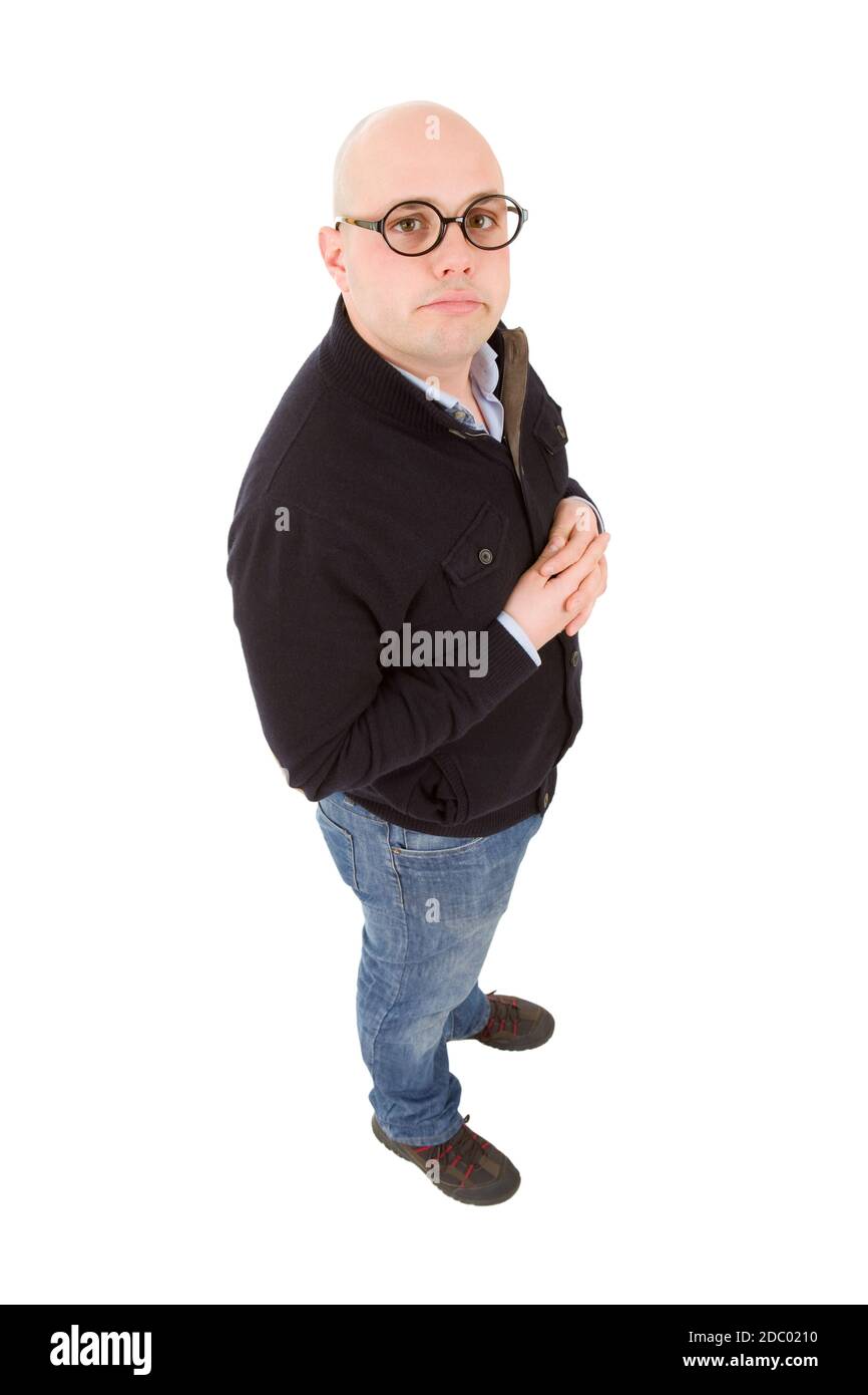 silly casual man full body, isolated Stock Photo - Alamy