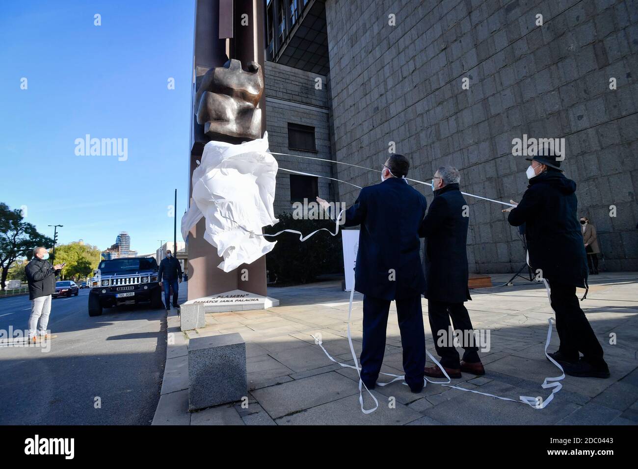 Prague, Czech Republic. 17th Nov, 2020. A bronze sculpture entitled ...