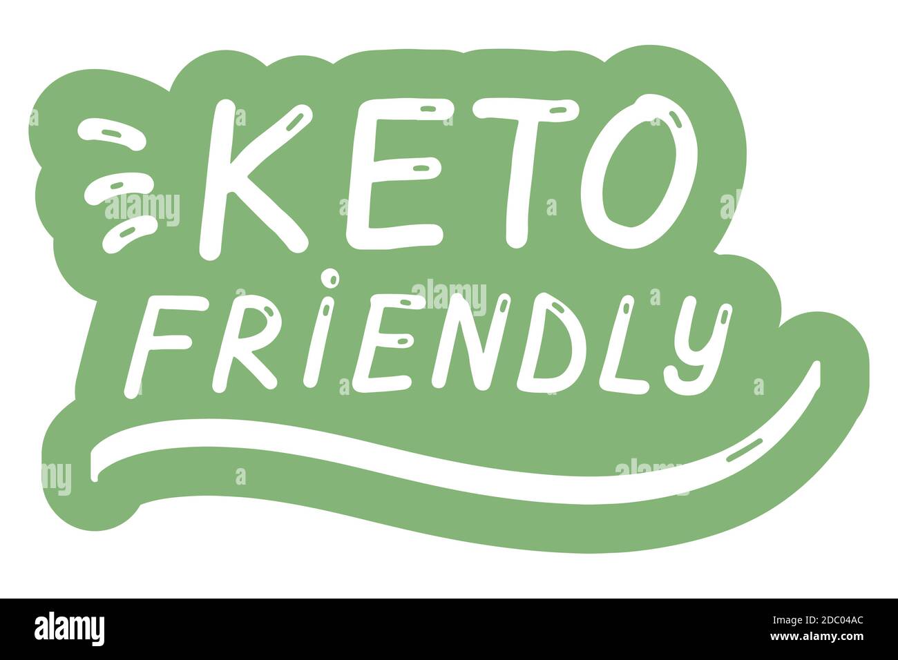 Keto Friendly. Ketogenic diet concept.Logo, badge, poster, banner ...