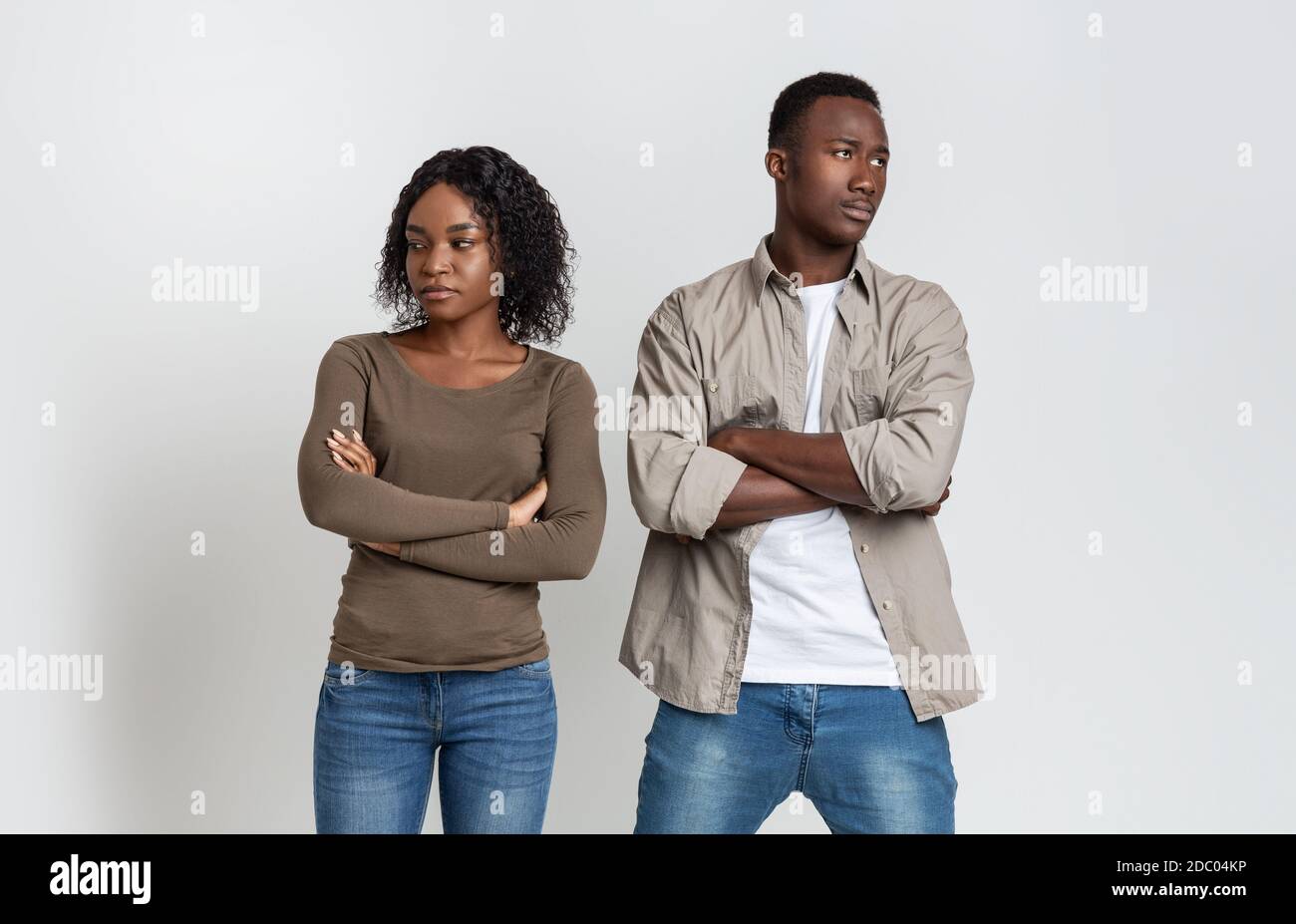 Angry Couple Back To Back