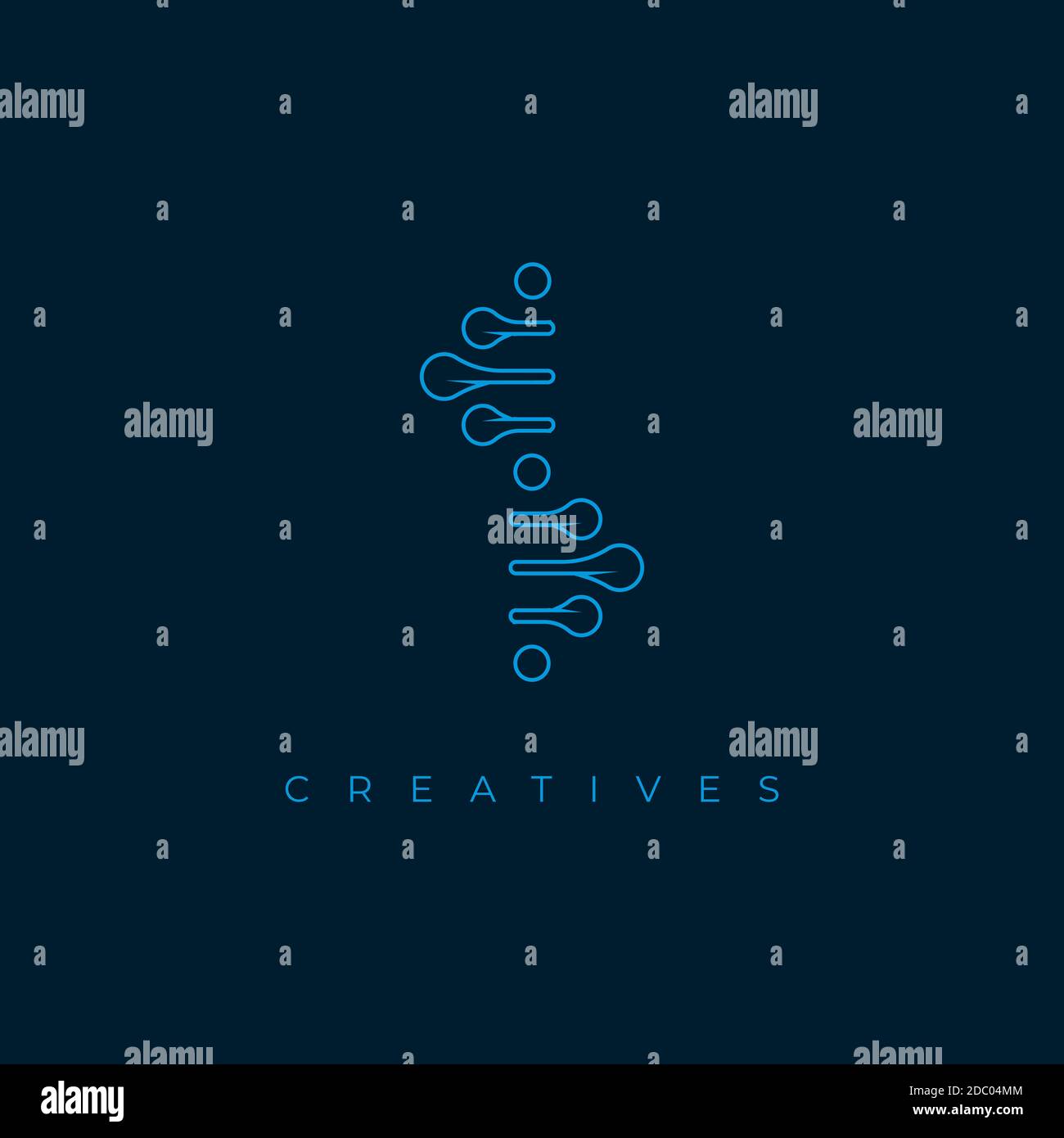 DNA logo design template.icon for science technology.genetic symbol ...